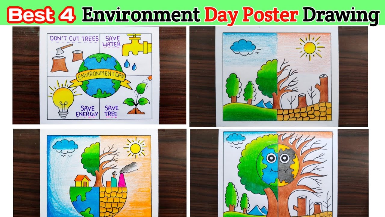 World Environment Day Drawing / Environment Day Poster Drawing / Save ...