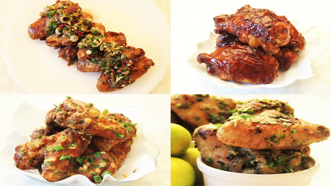 #Lockdown Chicken Wings 4 Ways | #StayHome and cook #WithMe | Chef Delz ...