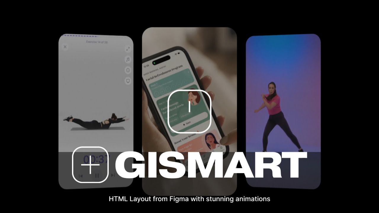 Gismart - HTML Layout from Figma with stunning animations - YouTube