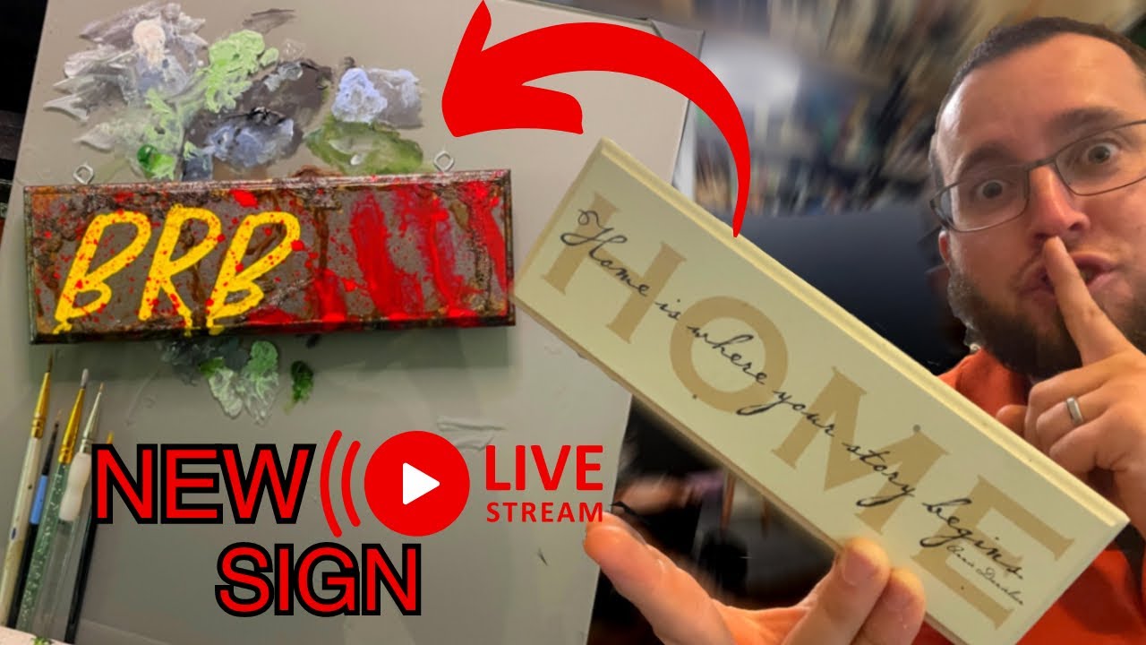 New “BRB Sign” for YouTube and Tiktok lives - YouTube