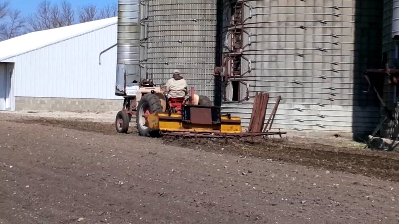 Grandpa on Case Tractor with Drag Harrow & Box Scraper - YouTube