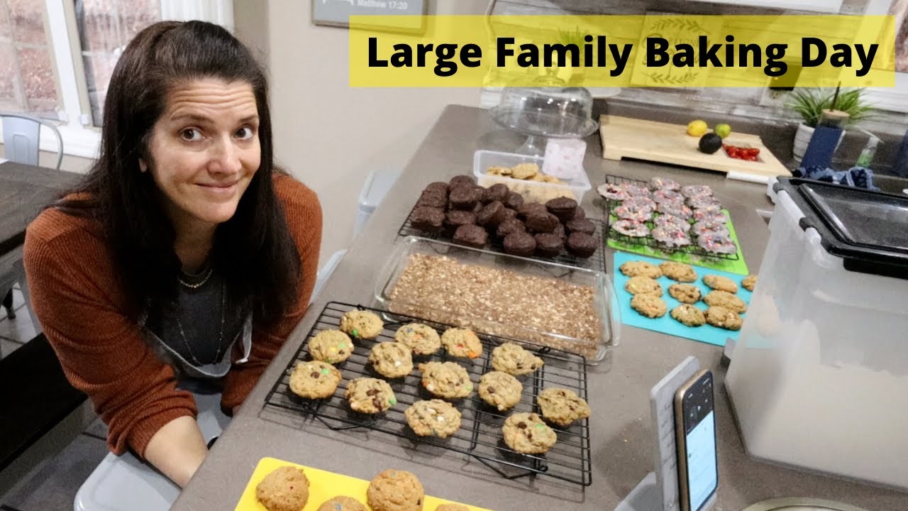 Large family Baking Day - YouTube