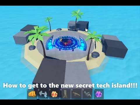 How to get to the new secret tech island in muscle legends!!! - YouTube