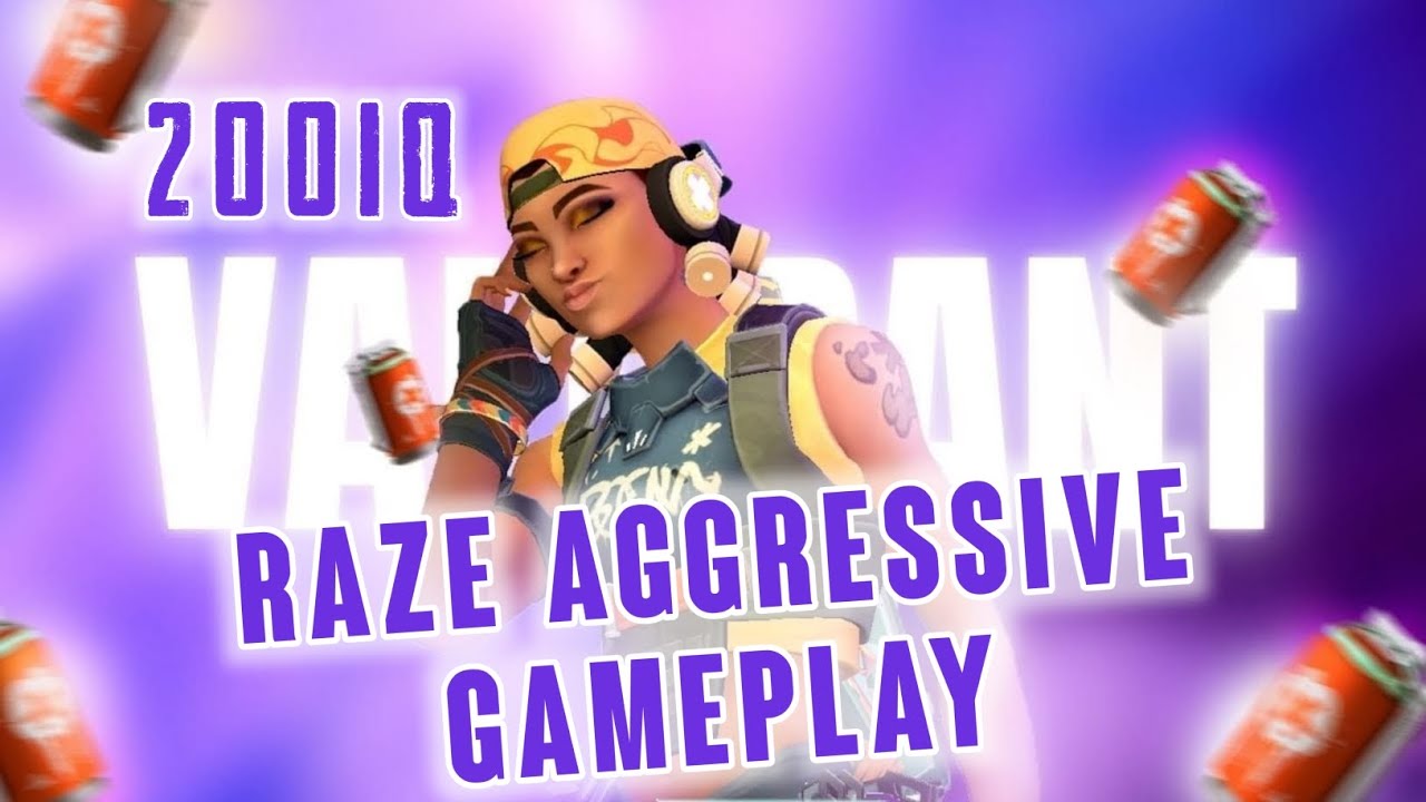 AGGRESSIVE RAZE Play's VALORANT Gameplay 😱 - YouTube