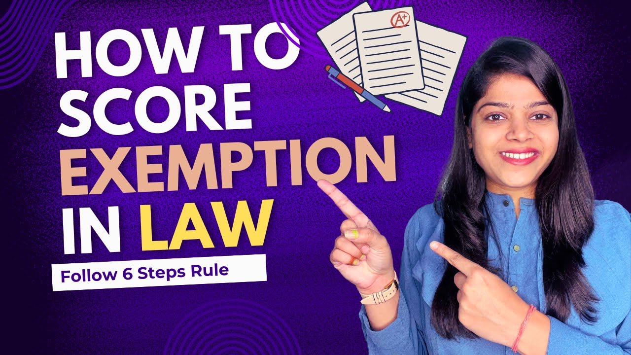 Do this to Score Exemption in Law 🎯Law Prepartion Strategy - Follow this 6 Step Rule 📚#law - YouTube