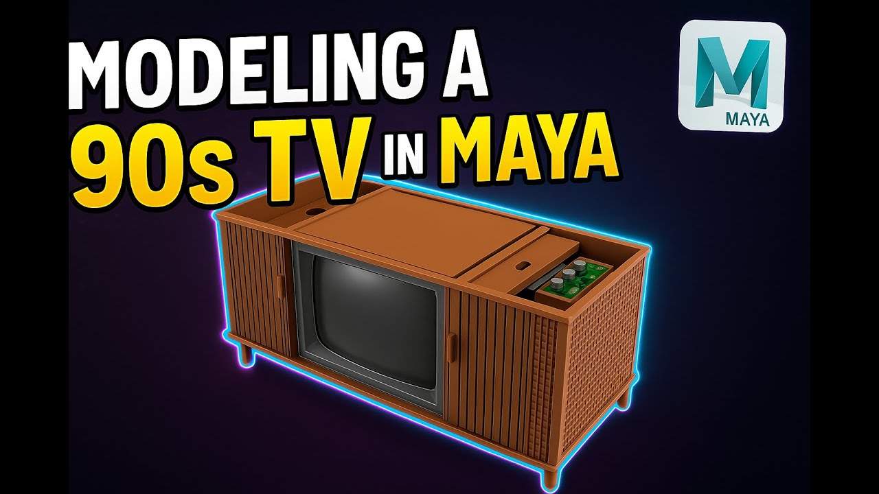 "Model a Retro 90s TV in Maya – Step-by-Step Tutorial!" - YouTube