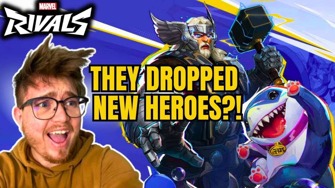 NEW Heroes Jeff The Landshark & Thor First Look! - Marvel Rivals Closed ...