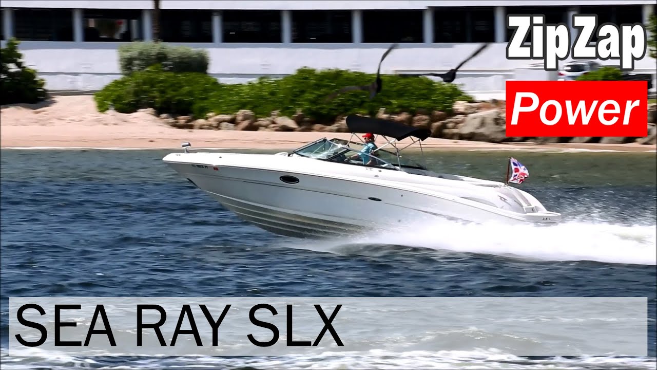 Sea Ray SLX on Plane - YouTube