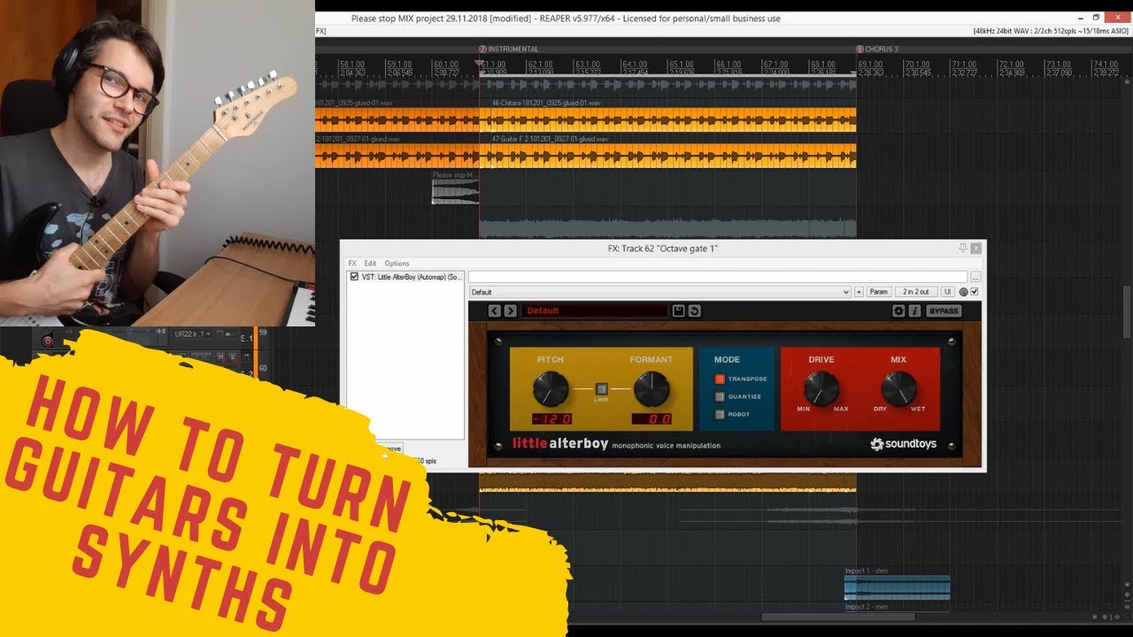 How to turn guitars into synths - YouTube