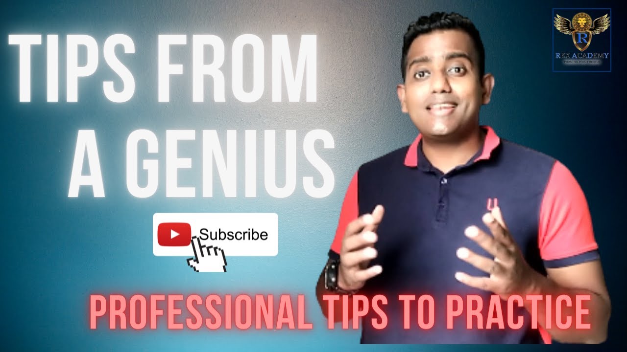 Tips from a Genius - YouTube