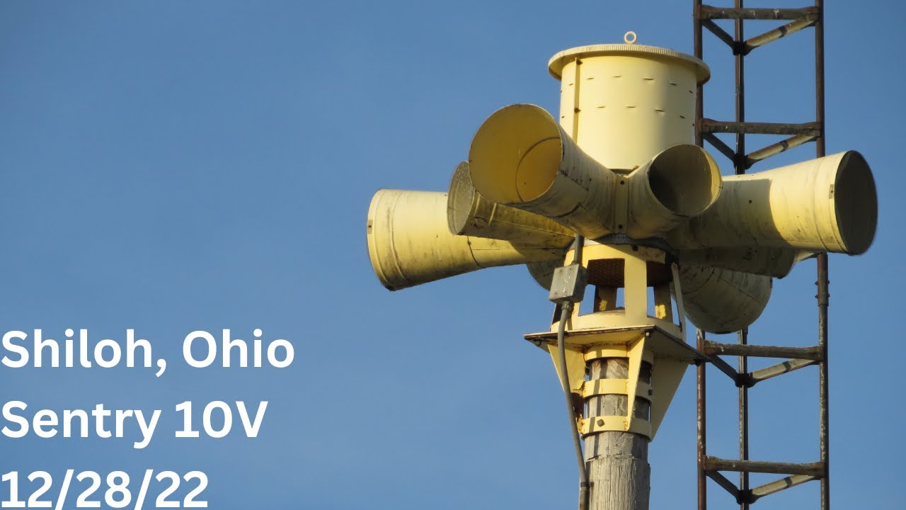Shiloh, OH - Sentry 10V Siren Test - 90 Second Alert - 12/28/22 - YouTube