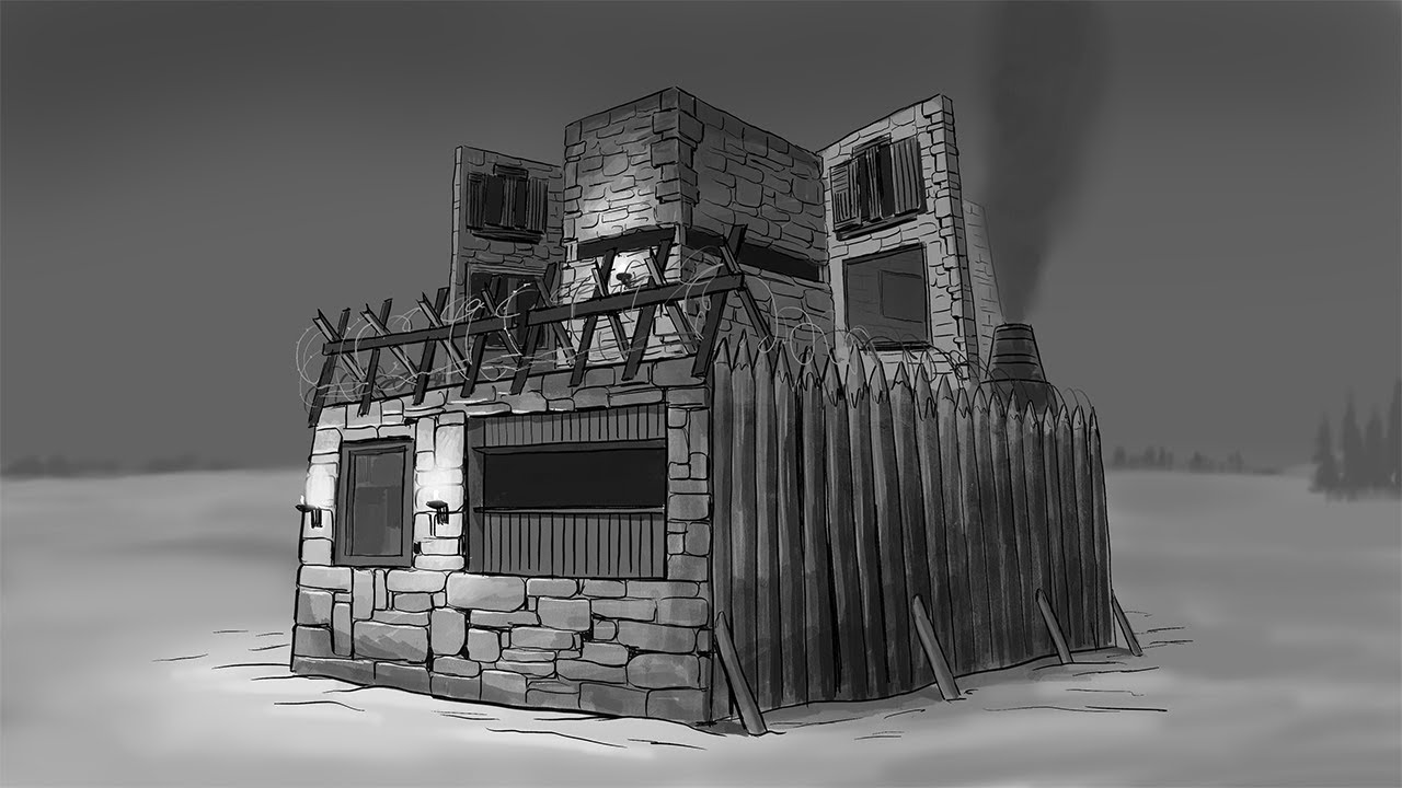 I built a secluded SOLO Ice-lake compound in RUST - YouTube