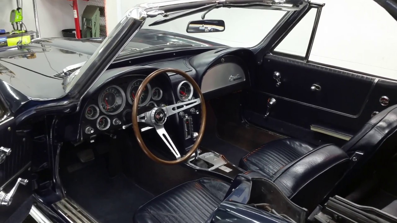 1964 Corvette - Interior / Cold Start - YouTube