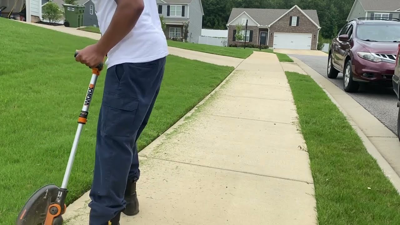 OVERGROWN GRASS NEEDS EDGING!! Part 1 - YouTube