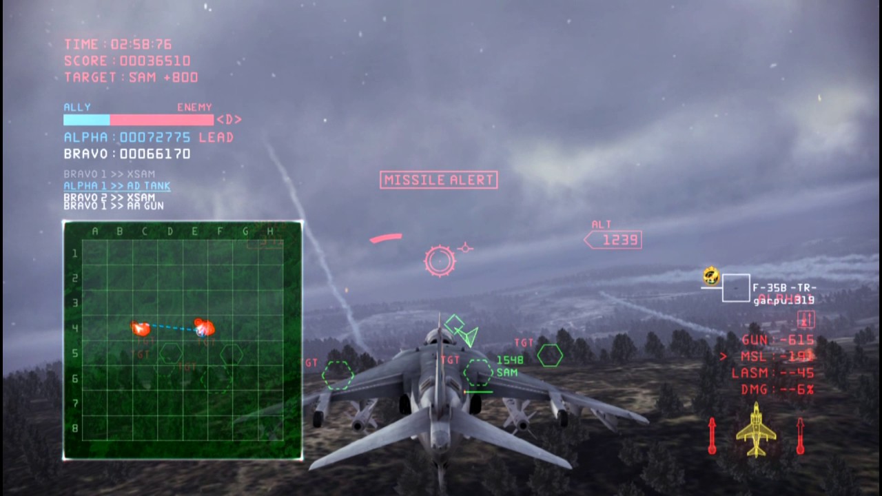 #706-#9:Avalon Dam Invasion AV-8B AQ 97641pts [ ACECOMBAT INFINITY ...
