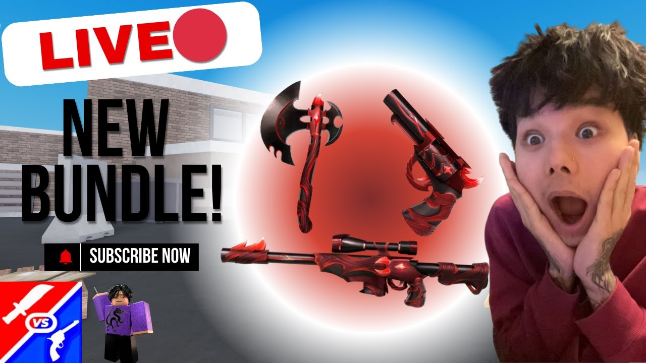 MURDERERS🔪VS SHERIFFS🔫! USING THE NEW FANG GUN! NEW BUNDLE! - YouTube