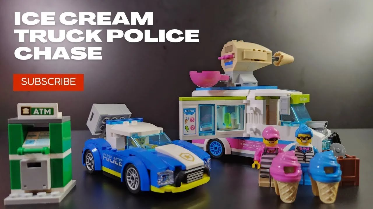 Power Wheels Police Ice Cream Man And Mall Chase Kids Vehicles Youtube