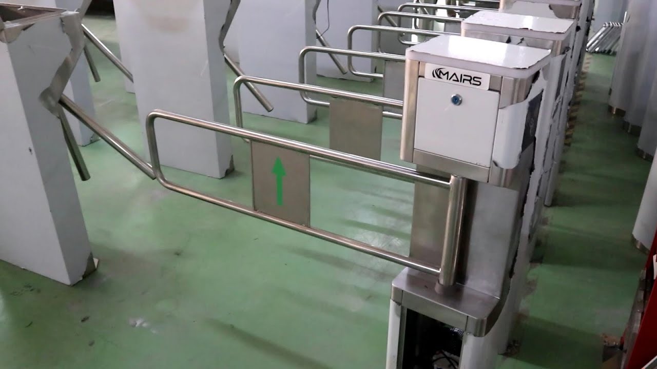 Supermarket Entrance Turnstiles - MairsTurnstile.com - YouTube