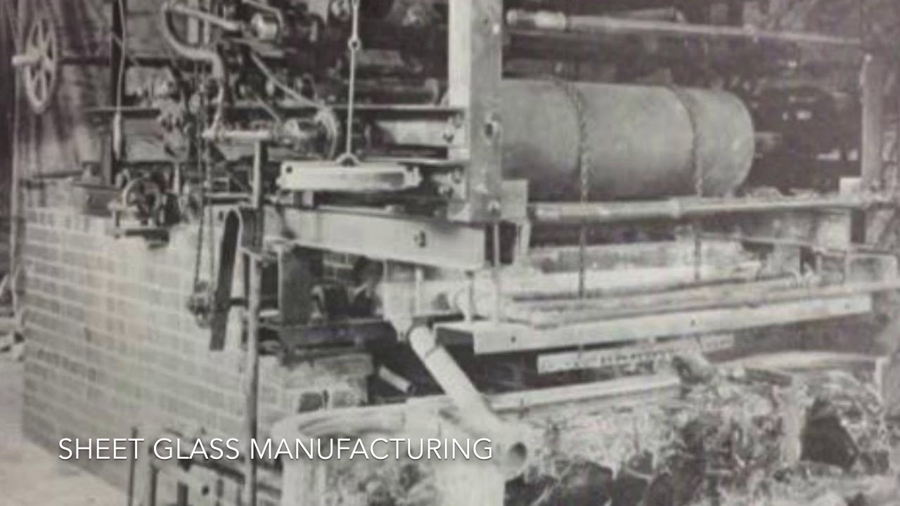 Sheet glass manufacturing - YouTube