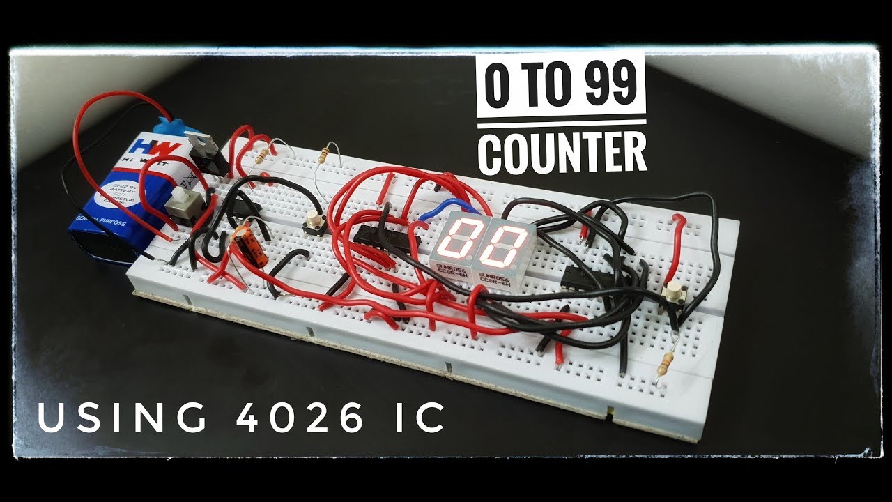 Designing a 0 to 99 Counter on 7 segment display - YouTube