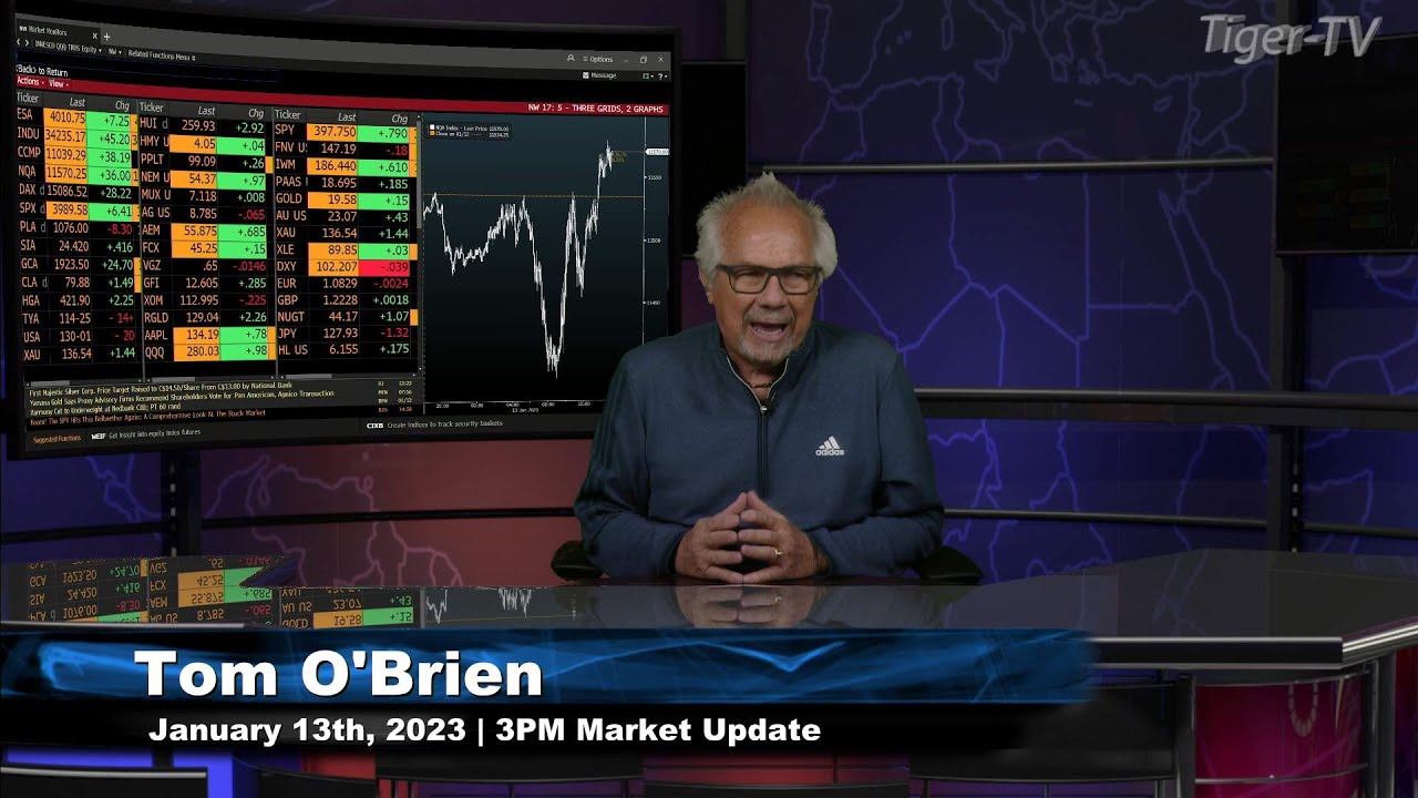 January 13th, 3PM ET Market Update on TFNN - 2023 - YouTube