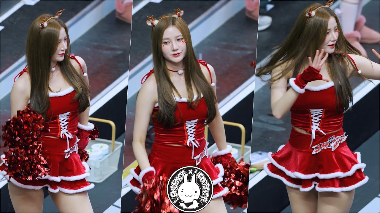 251219 치어리더 김해리 직캠 '산타 응원 리액션 모음' Kim Haeri Fancam @KT소닉붐 남자농구 By 벤뎅이 ...