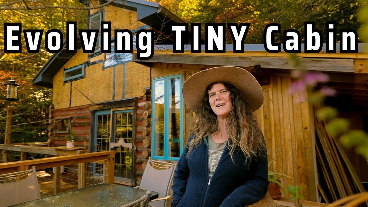 She built $5k Tiny House now a Not-So-Tiny Cabin & teaches others how - YouTube