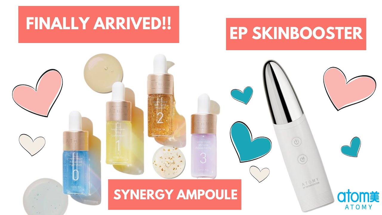 Atomy EP Skinbooster & Synergy Ampoule Unboxing, How to Use & Demo ...