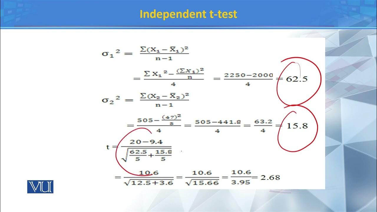Independent T-test/Two samples t-test | Principles of Systematics ...