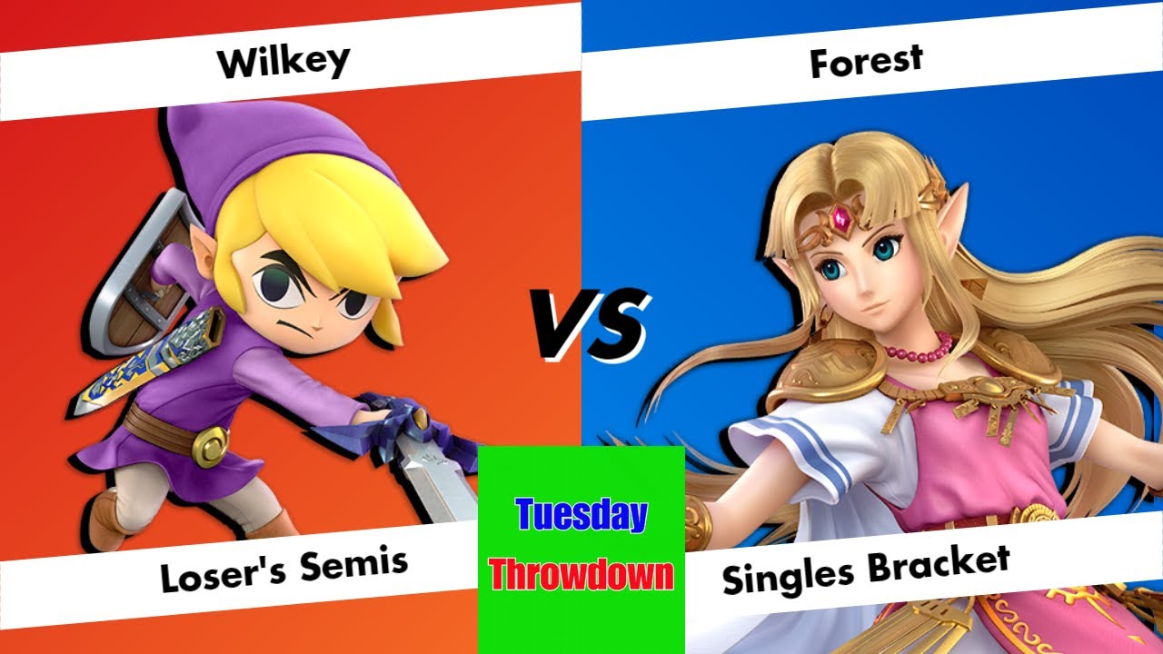 Tuesday Throwdown #42 - Loser's Semis - Wilkey (Toon Link) vs Forest (Zelda) - YouTube