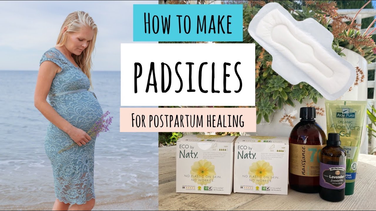 HOW TO MAKE PADSICLES FOR POSTPARTUM RECOVERY, DIY PADSICLES - YouTube