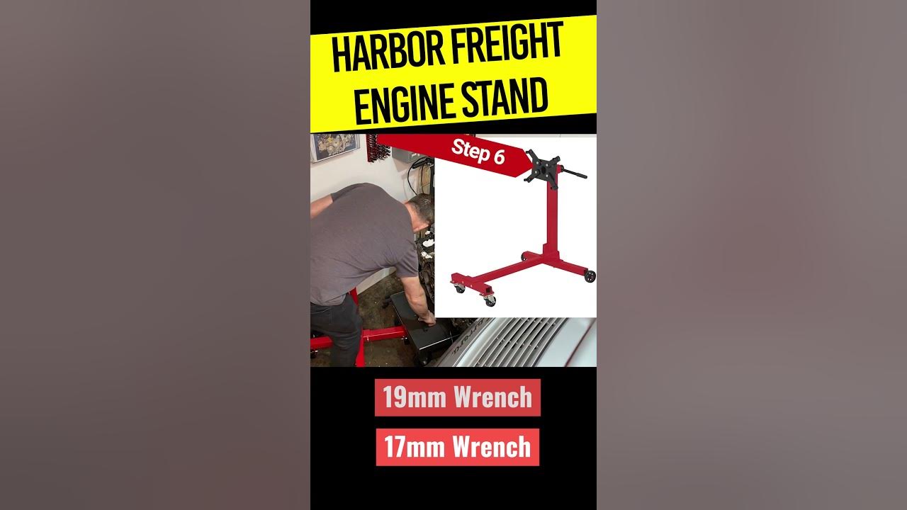 HOW TO: HARBOR FREIGHT ENGINE STAND 1000lb - YouTube