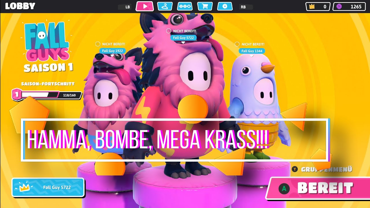 FallGuys Gameplay 3 Player Lobby, #firstround - YouTube