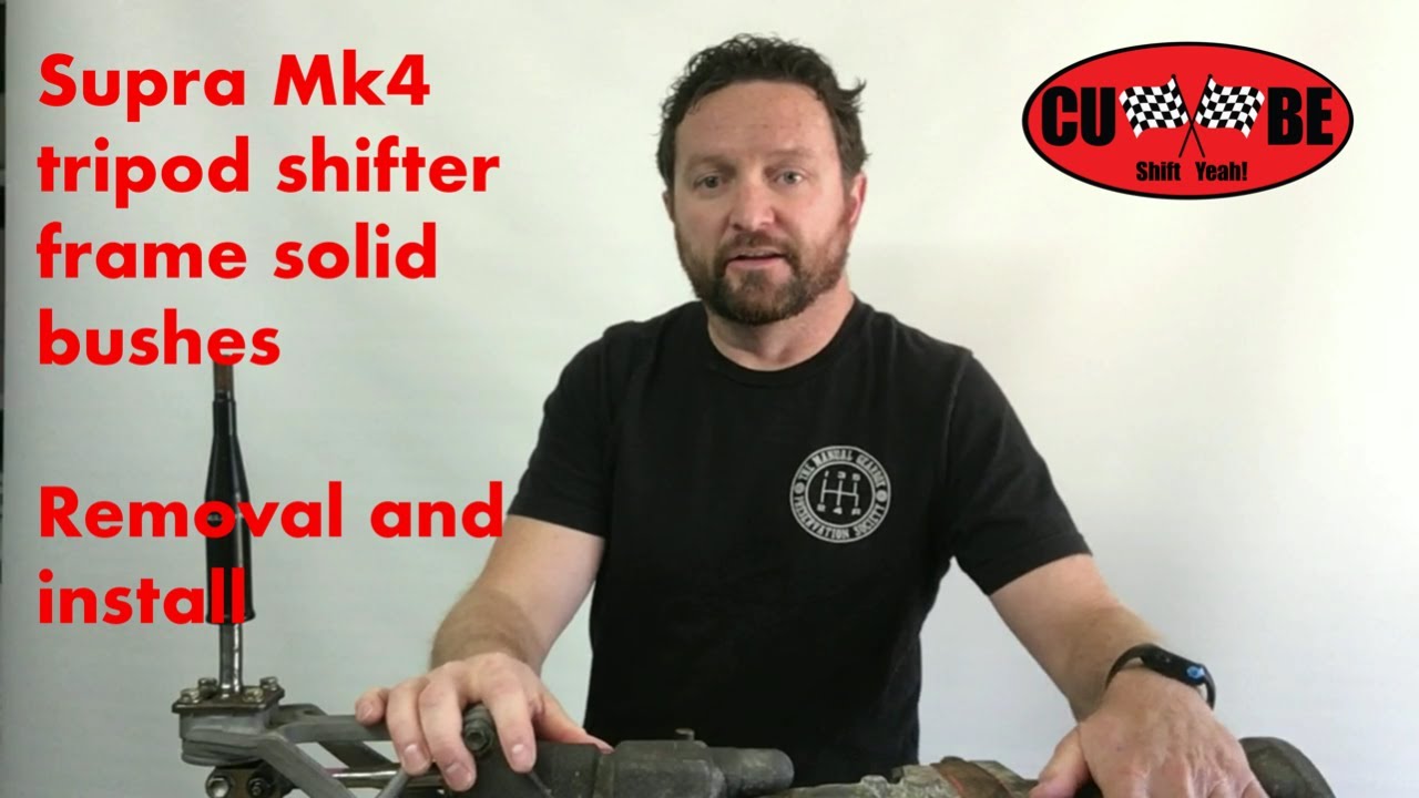 Supra Mk4 A80 Tripod shifter frame solid bushes install CUBE Speed ...
