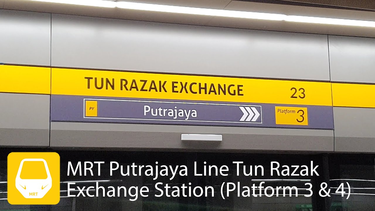 MRT PUTRAJAYA LINE (SSP LINE) TUN RAZAK EXCHANGE STATION PLATFORM ...