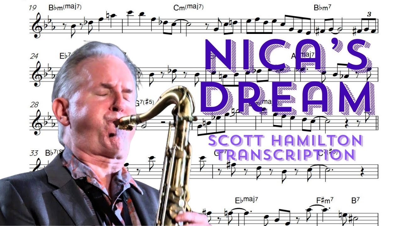 "Nica's Dream" - Scott Hamilton Tenor Sax Transcription - YouTube