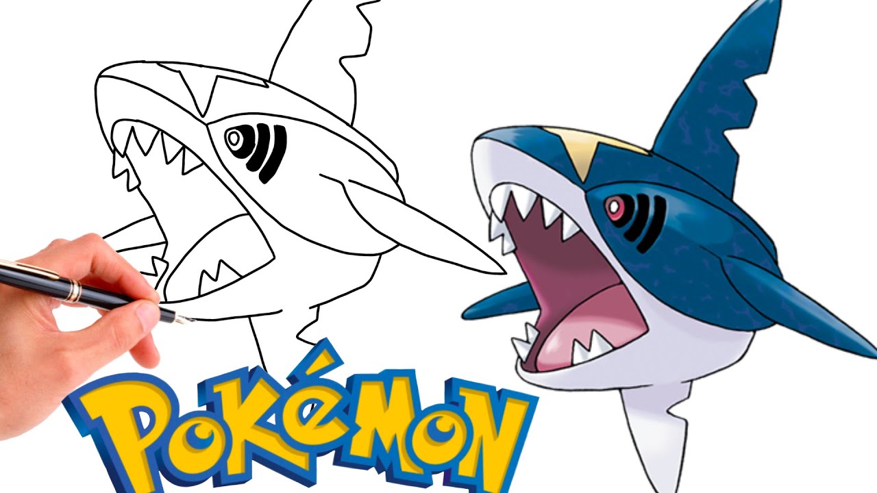 How To Draw SHARPEDO POKEMON #319 | Generation 3 - YouTube