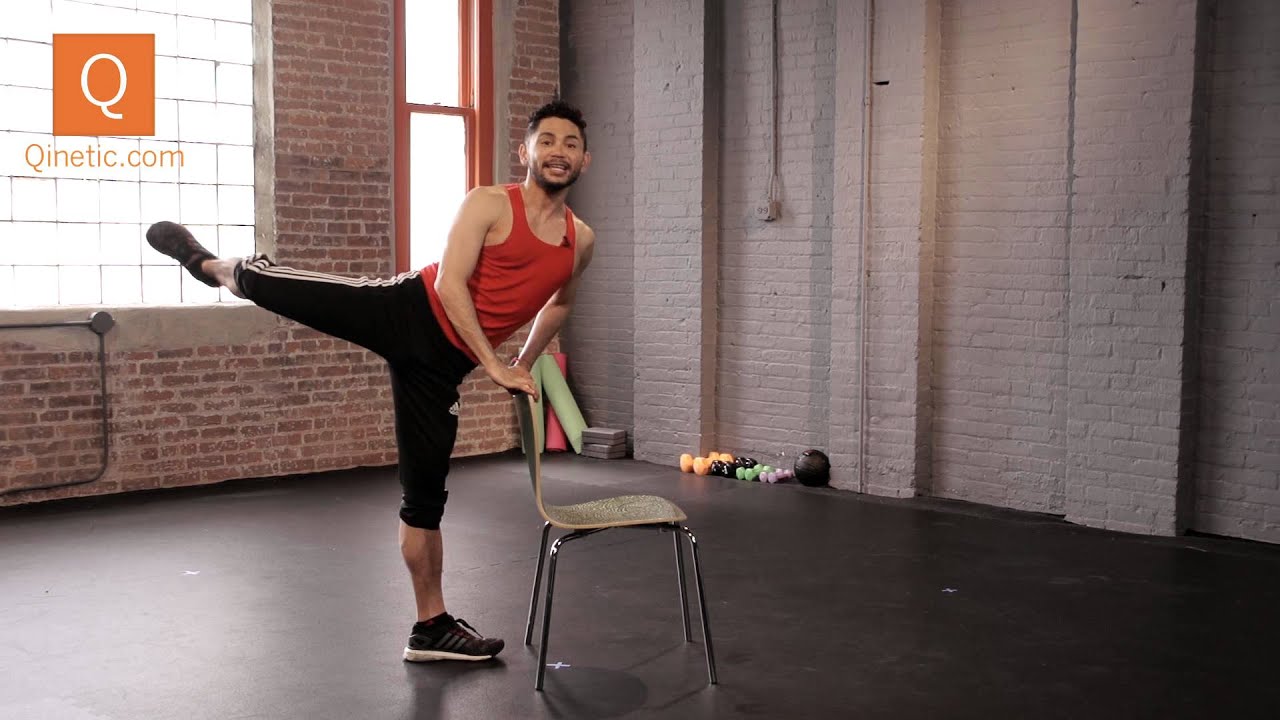 How to Work Your Butt With Just a Chair - YouTube