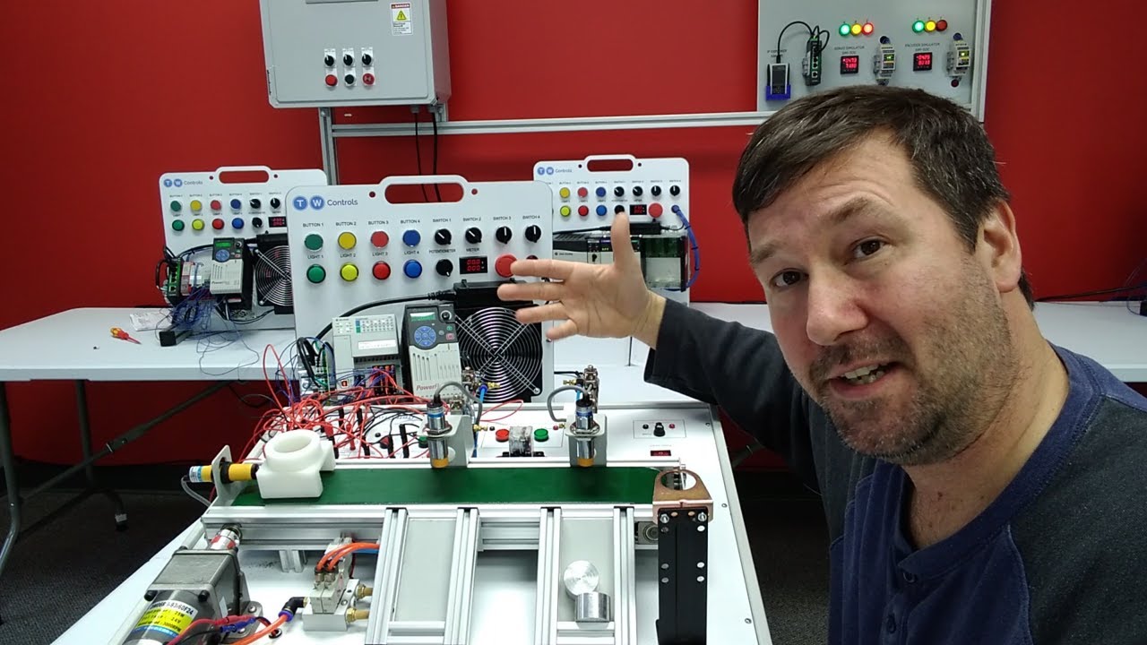 Conveyor Trainer Part 1, Overview of the Motor, Sensors, Air Solenoids ...