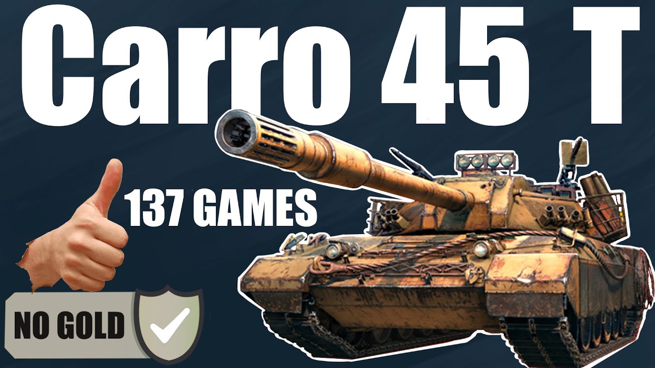 Carro 45 T better then I expected in World of Tanks ! - YouTube