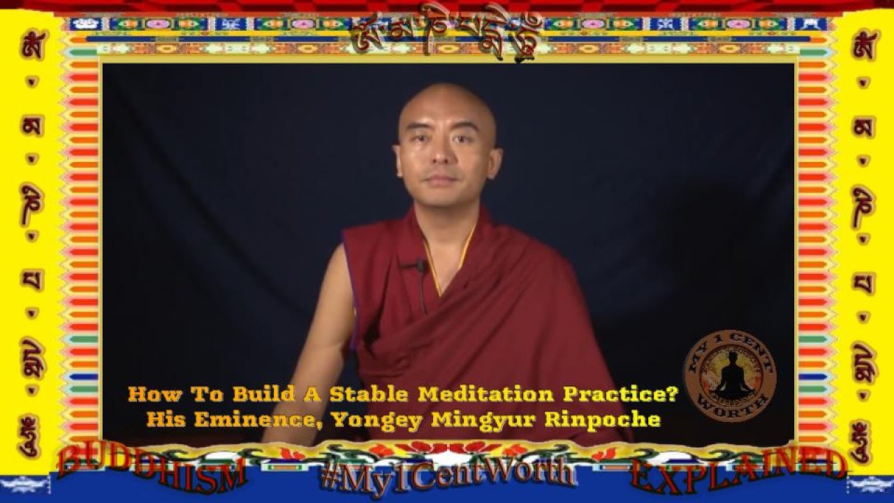 Yongey Mingyur Rinpoche Teach How To Build A Stable Meditation Practice ...