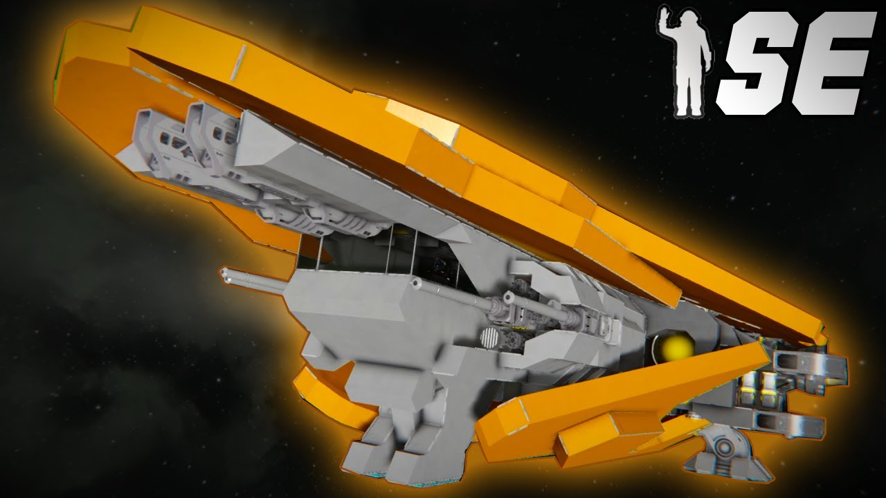 Amazing gunship! - Space Engineers short ship showcase. Pretorian ...
