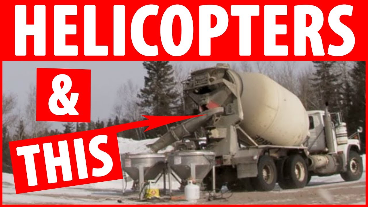 Moving A Concrete Truck By Helicopter! - YouTube
