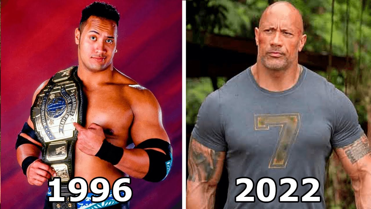 Evolution of Dwayne Johnson (The Rock) - 1996 - 2022 - YouTube