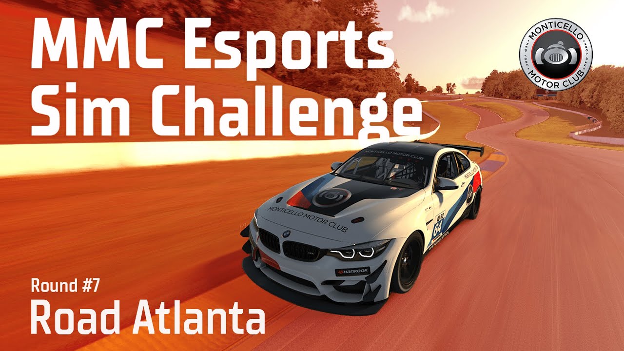 MMC Esports Sim Challenge Round 7 | Road Atlanta - YouTube