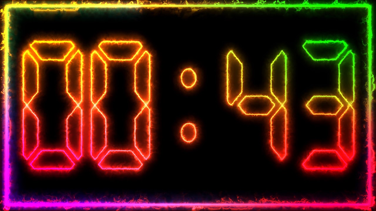 2 min COUNTDOWN TIMER ( v 707 ) TIMER with sound music 4K - YouTube