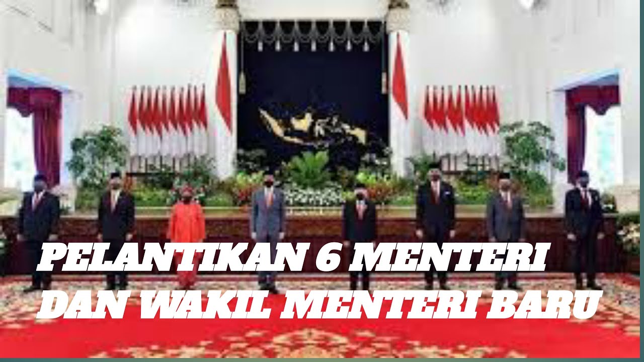 Proses pelantikan menteri dan wakil menteri baru kabinet Indonesia Maju ...