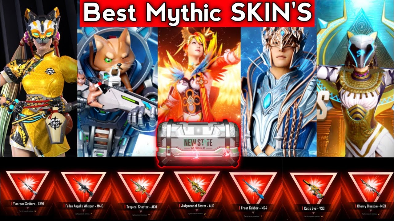 14 Best MYTHIC GUN SKIN'S 😱 || Mythic Crate's Opening || PUBG: NEW ...