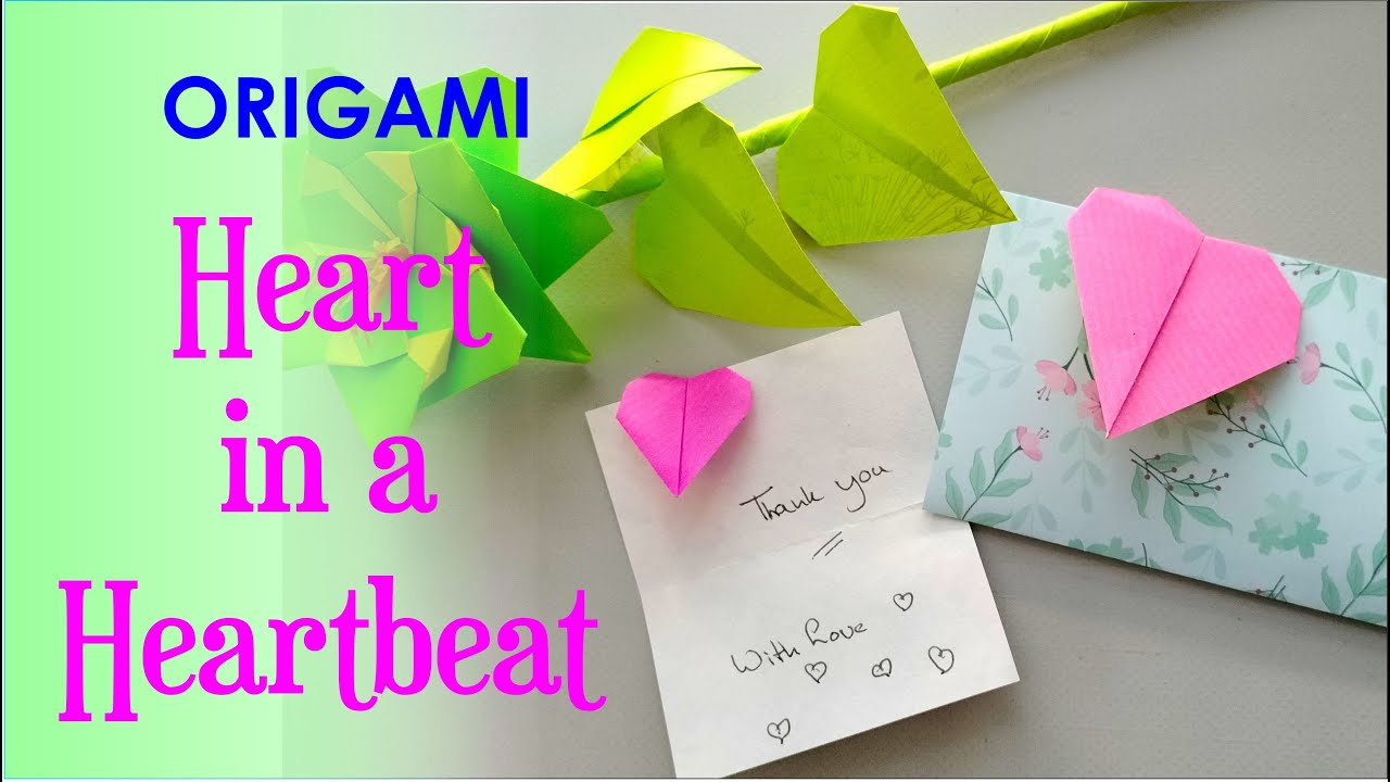 How to make an easy Heart in a Heartbeat. Heart in a few steps. Mother ...
