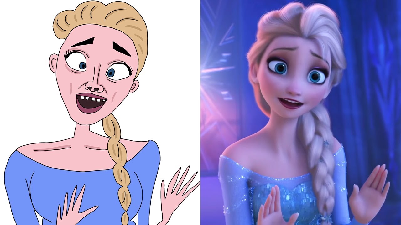 Drawing meme Disney's Frozen - "Elsa's Palace" Extended Scene (Funny ...